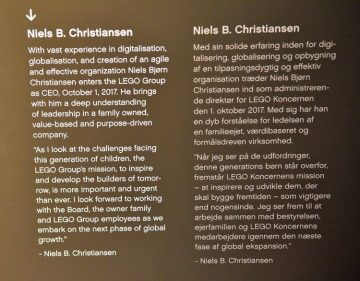 LEGO CEO Niels B. Christiansen im LEGO House