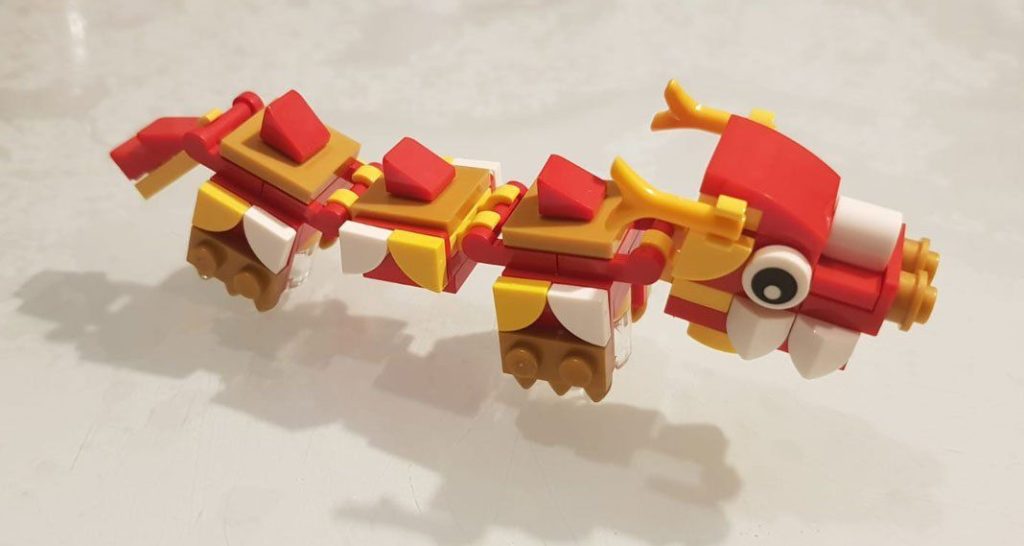 LEGO 40395 China-Drache Mini-Build: Bauanleitung und Teileliste