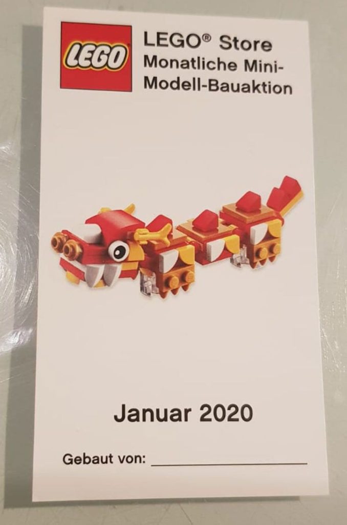 LEGO 40395 China-Drache Mini-Build: Bauanleitung und Teileliste