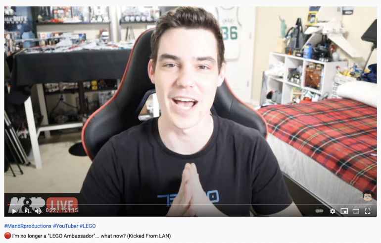 MandRproductions fliegt aus dem LEGO Ambassador Network | PROMOBRICKS