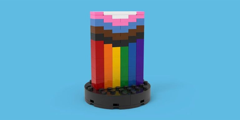 LEGO Progress Pride Flag: Bau-Aktion im Store