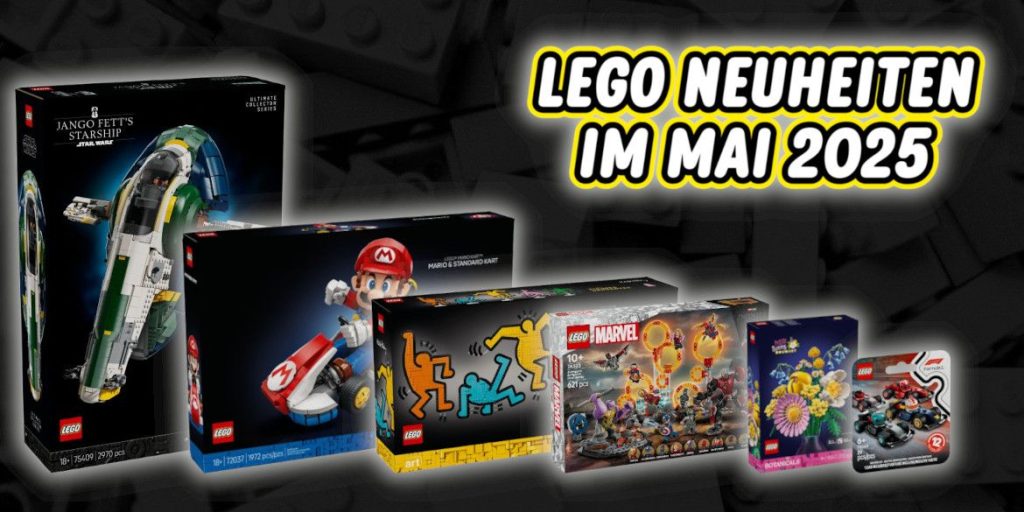 LEGO Neuheiten im Mai 2025: Star Wars, Formel 1 CMFs und Mario Kart